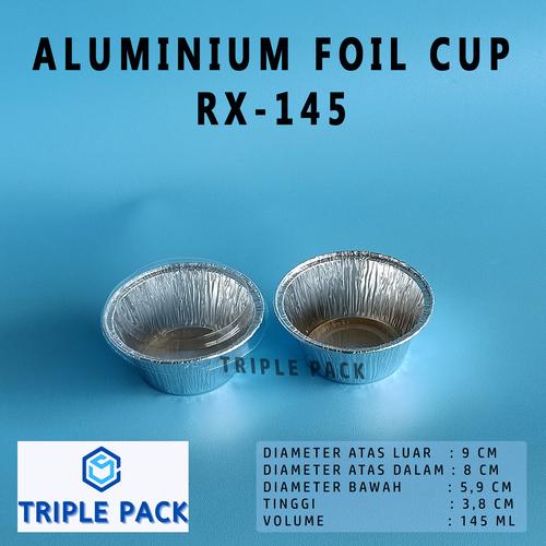 Jual Alumunium Foil Cup RX-145 cup makaroni schotel brownies cake ...