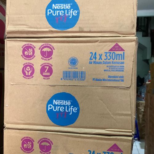 Jual Nestle pure life 1 dus 330ml isi 24 botol / air minum / air ...