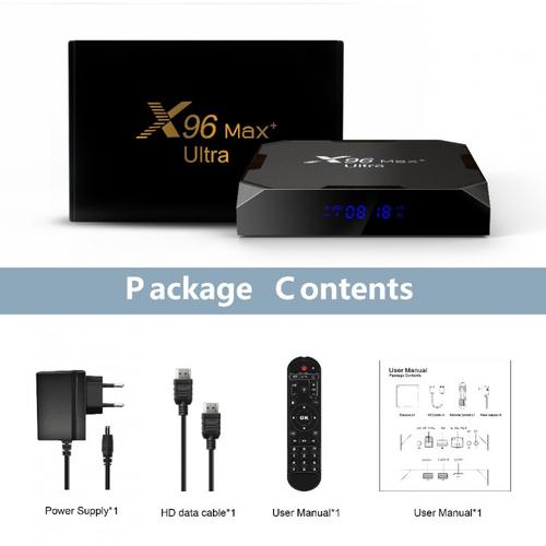 Jual Android OS Smart TV Box 8K UHD - X96 MAX PLUS ULTRA - RAM 4GB ROM ...