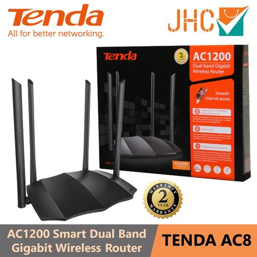 Jual Tenda AC8 AC1200 MU-MIMO Dual-Band Gigabit Wireless Router - Kota ...