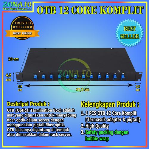 Promo OTB 12 CORE SC UPC SINGLE MODE / ODF FTTH / FIBER OPTIC TERMINAL ...