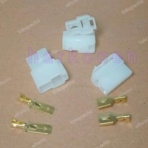 Jual SOKET SOCKET KONEKTOR KABEL 2 PIN BESAR MOTOR MOBIL MALE FEMALE ...