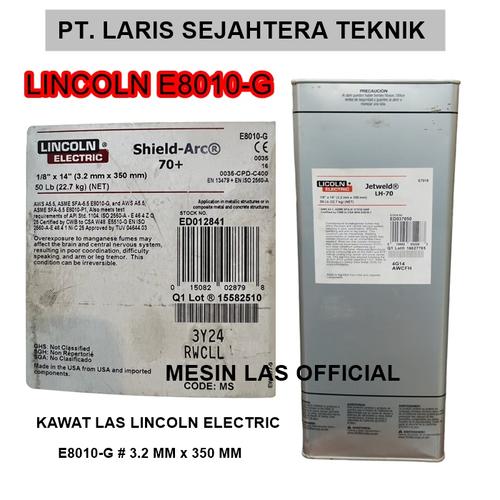 Jual Kawat Las Welding Electrode Lincoln E8010-G 3.2 MM 50 LB 22.7 KG - Jakarta Barat - Mesin ...
