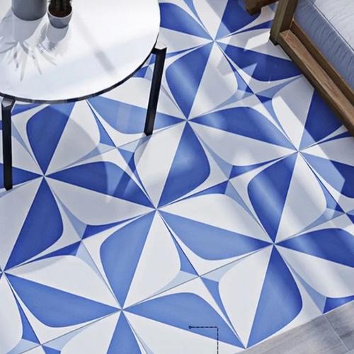 Jual Granit Lantai Roman Vintage/Keramik Motif Batik Tegel/Lantai Biru ...