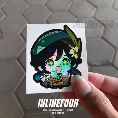 Jual Sticker Hologram Anime Stiker Genshin Impact - Venti - Wibu Jepang ...