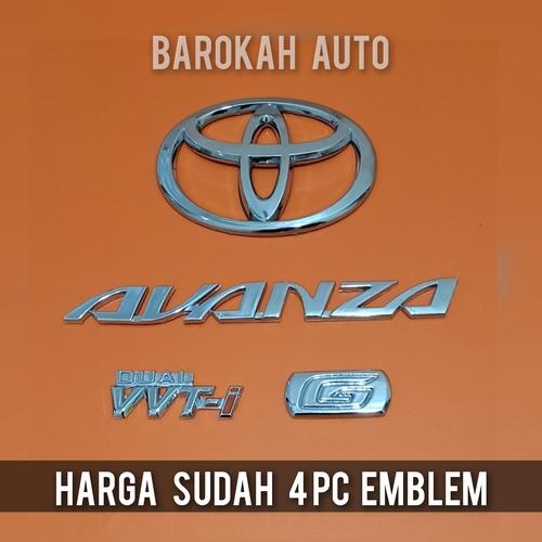 Jual logo mobil emblem avanza new set harga sudah 4pc emblem - Jakarta ...
