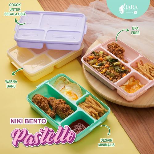 Jual Niki Bento Kotak Makan Sekat 4 / Kotak Makan Lucu BFA Free dan ...