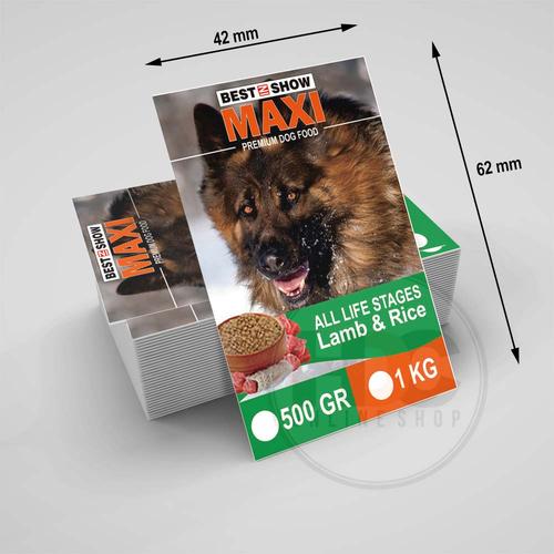 Jual Maxi Dog All Stages Lamb and Rice Sticker Label Pet Shop Custom - CUSTOM - Kota Bandung ...