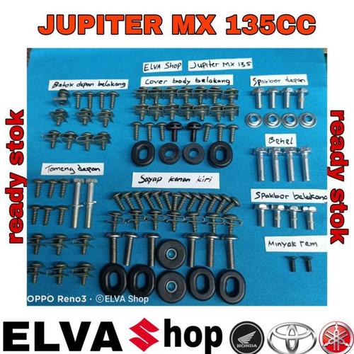 Jual [Part-motor] baut karet ring bosh sekrup lengkap full set body ...