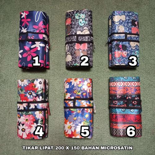 Jual Tikar Lipat Standar Ukuran 2m x 1,5m Bahan Microsatin Waterproof ...