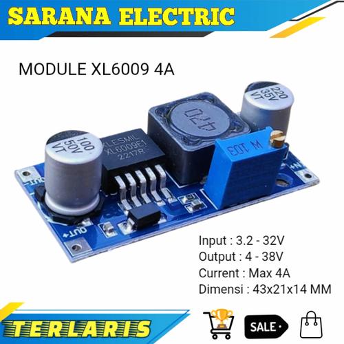 Jual XL6009 4A STEP UP DC-DC CONVERTER BOOST MODULE XL 6009 XL6009E1 ...
