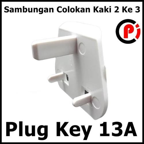 Jual PLUG KEY 13A SAMBUNGAN COLOKAN LISTRIK KAKI 2 KE KAKI 3 - Jakarta ...