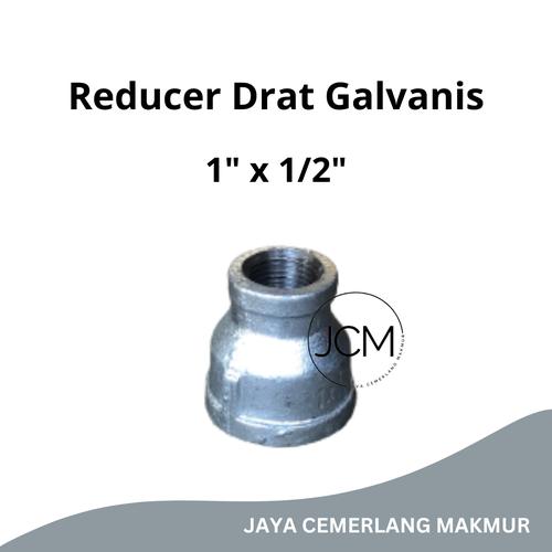 Jual Reducer Drat Galvanis 1" x 1/2" / Vlok Sock Drat Galvanis Besi / V ...
