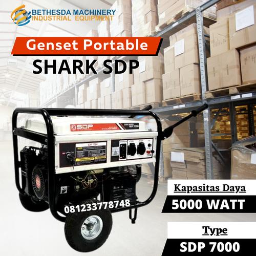 Jual Genset 5000 Watt Portable Open / Genset Bensin 5Kw Shark SDP 7000 ...