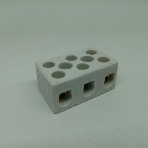 Jual Terminal Block Keramik Blok 3 Pole 15 Ampere 250V Putih Premium ...