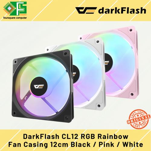 Jual Fan Casing Darkflash CL12 RGB Rainbow 12cm Putih / Pink / Hitam ...