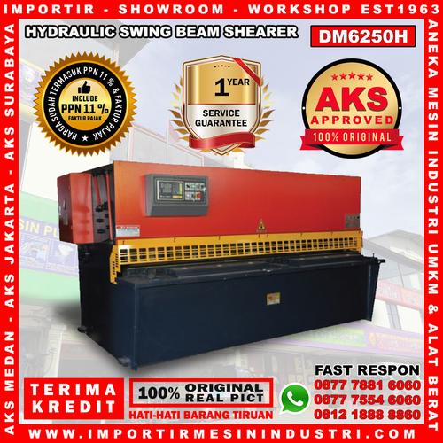 Jual Mesin Potong Plat Besi 6x2500mm Hydraulic Swing Beam Shearing ...