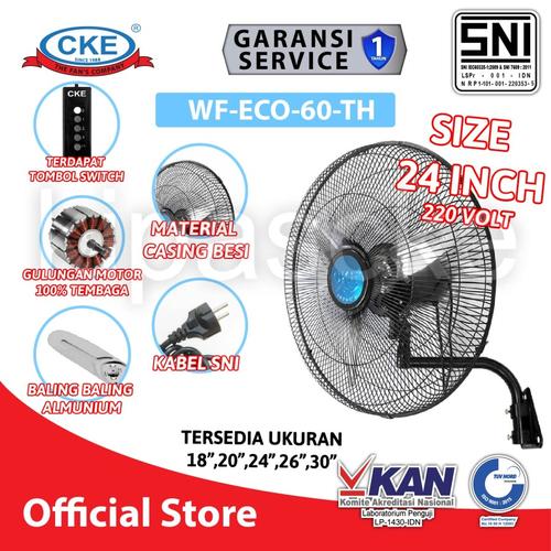 Jual Wall Fan CKE WF-ECO-60-TH 24 Inch Kipas Angin Dinding Tembok Rumah ...