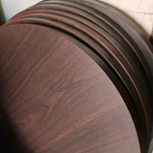 Jual papan meja kayu bulat multriplek hpl custom warna Diameter 60cm ...
