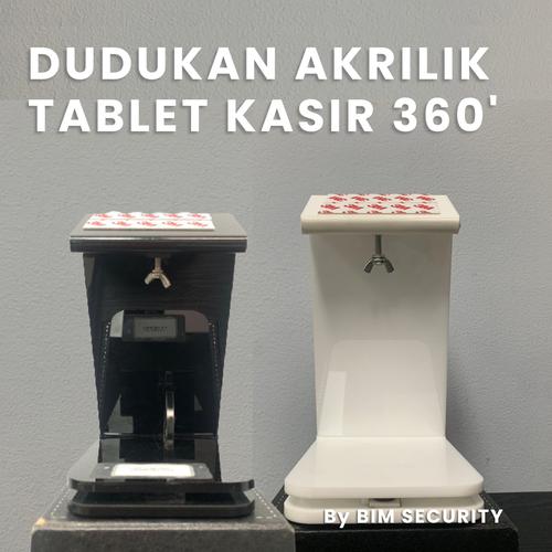 Promo Acryllic Tablet Stand Akrillik dudukan tablet kasir 360° (moka ...