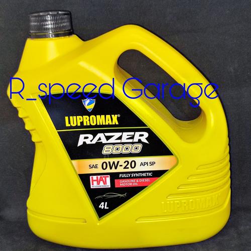 Jual OLI MOBIL LUPROMAX RAZER 8000 SAE 0W 20 API SP FULL SYNTHETIC 4 ...