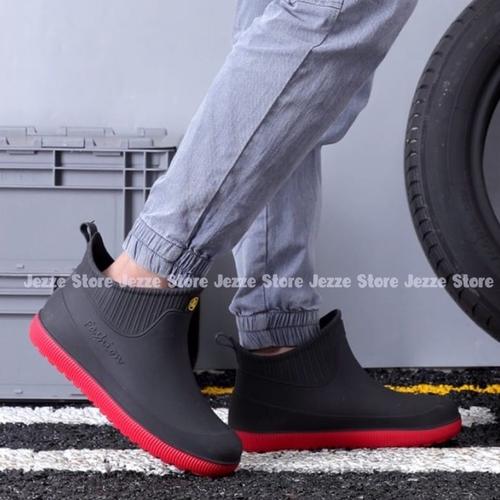 Promo Sepatu Boot Fashion Karet Tahan Air Jepang Style Ridding Shoes ...