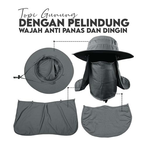 Jual Topi Mancing Gunung Dengan Pelindung Wajah Anti Panas Dan Dingin ...