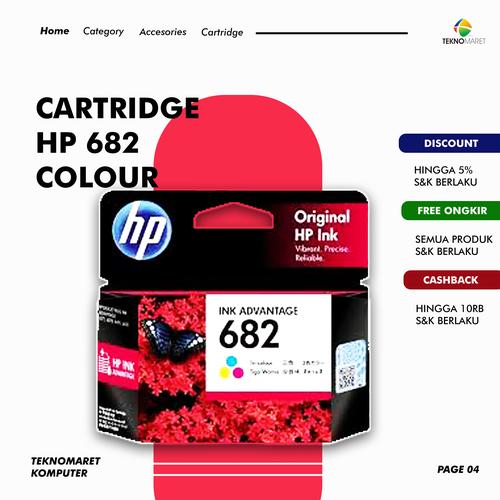Jual CARTRIDGE HP 682 COLOR ORIGINAL - Kab. Jember - Teknomaret ...