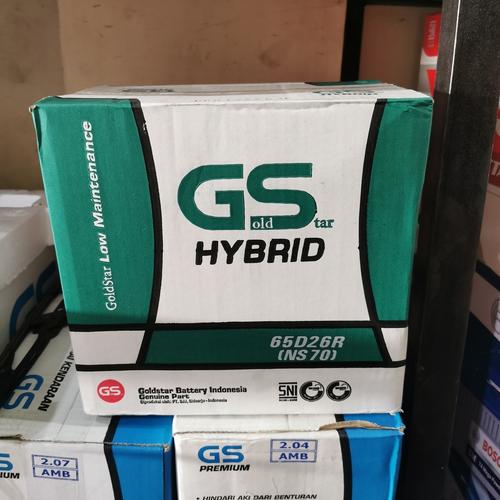 Jual AKI BATERAI BASAH GS GOLDSTAR HYBRID NS70/65D26R 65AH COLT PANTHER ...
