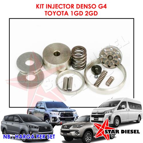 Jual TOYOTA 1GD 2GD INJECTOR KIT DENSO G4 HILUX REVO ROCCO HIACE PREMIO ...