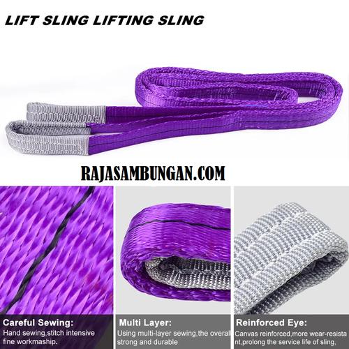Jual Sling Kain 1 Inch x 5 Meter Beban 1 Ton Webing Seling Tali Angkut ...