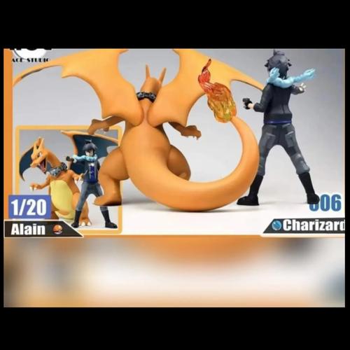 Jual Ace studio - Alain & Charizard POKEMON FIGURE STATUE GK - Full ...