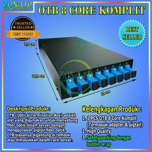 Promo OTB 8 CORE SC UPC SINGLE MODE / ODF FTTH / FIBER OPTIC TERMINAL ...