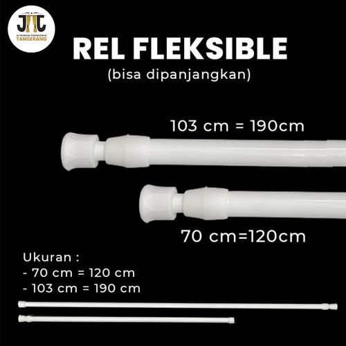 Jual Rel Fleksibel Pintu Tiang Gorden Tongkat Serbaguna Sekat Ruangan ...