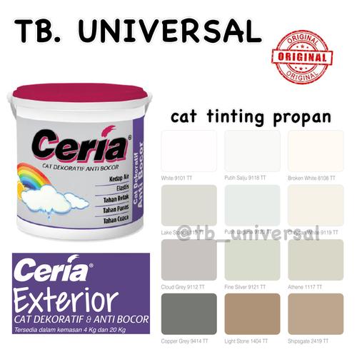 Jual CAT TEMBOK PROPAN CERIA 6000 EKSTERIOR KODE 9112-2419 - CLOUD GREY ...