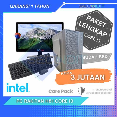 Jual PC RAKITAN / KOMPUTER LENGKAP SIAP PAKAI CORE I3 GEN 4 SSD - RAM ...