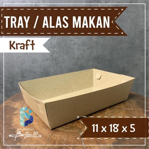 Promo Paper Tray Dine In Kraft Size L Piring Nampan Kertas Alas Tempat ...