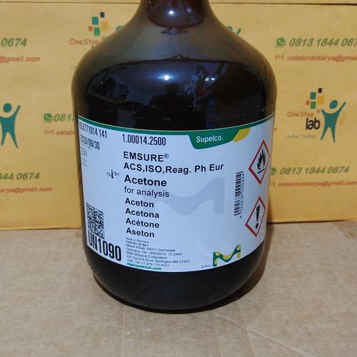 Jual MERCK 100014.2500 ASETON FOR ANALYSIS CAP 2,5 LITER - Kab. Bekasi ...