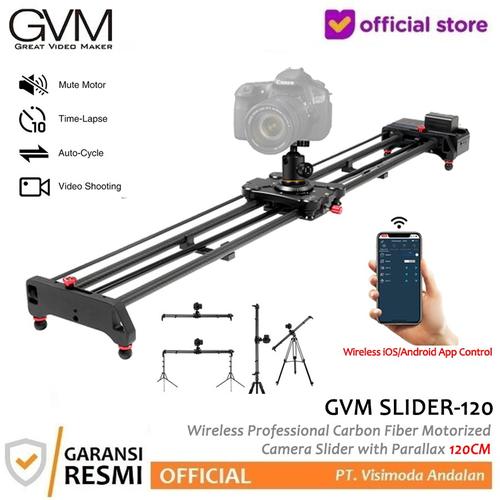 Jual GVM SLIDER-120 Wireless Carbon Fiber Motorized Camera Slider ...