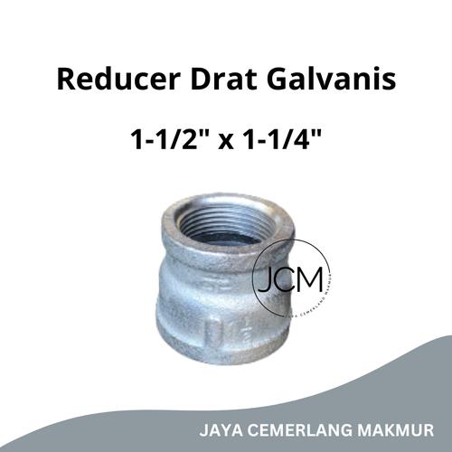Jual Reducer Drat Galvanis 1-1/2" x 1-1/4" / Vlok Sock Drat Galvanis ...