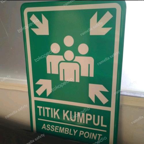 Jual rambu titik kumpul 40x60 cm plat alumunium - Kota Balikpapan ...