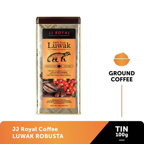 Jual Coffee / Kopi JJ Royal 100% Pure Luwak Ground Tin 100gr - Jakarta ...