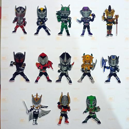 Jual Stiker all chibi kamen rider Showa Heisei Reiwa - Ryuki 13 riders ...