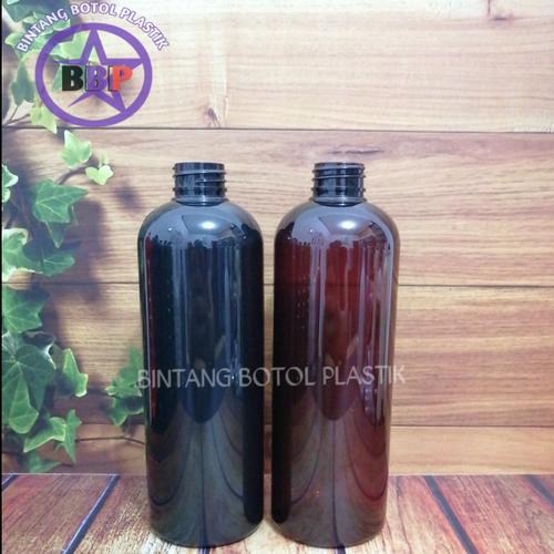 Jual Botol Pet 500ML Hitam dan Amber Tinggi neck 28 / Botol hs Tanpa ...