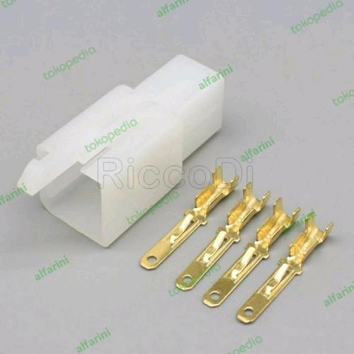 Jual SOKET 4 PIN MALE KECIL ORIGINAL - Jakarta Pusat - alfarini | Tokopedia