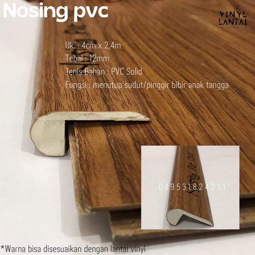 Jual Nosing pvc / Lis aksesoris lantai 2,4m1 | Warna request sesuai ...