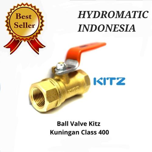 Jual BALL VALVE KITZ BRASS / STOP KRAN KUNINGAN KITZ ORIGINAL TYPE DRAT - 1" INCH - Jakarta ...