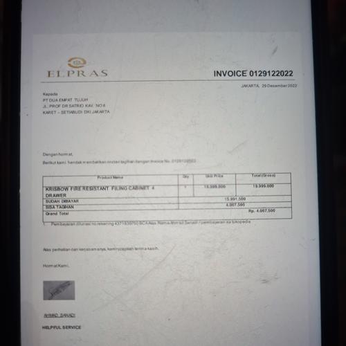 Jual brankas invoice krisbow filing cabinet - Kota Bekasi - Crazy Furniture | Tokopedia