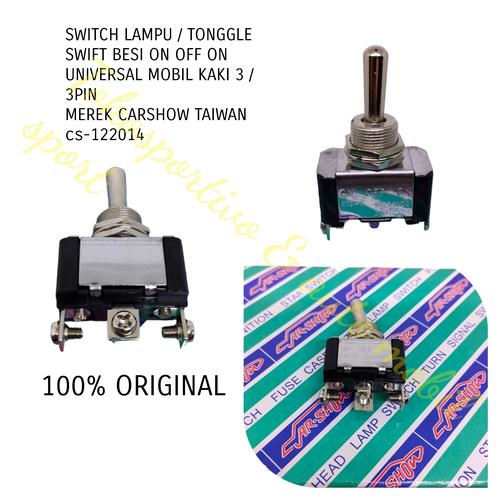 Jual SWITCH LAMPU TOGGLE SWITCH BESI ON OFF ON KAKI 3 CAR SHOW ...