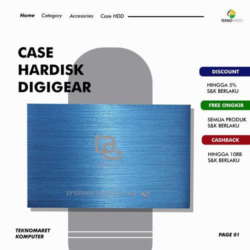 Jual CASING HARDISK 3.0 DIGIGEAR EXTERNAL BIRU PORTABLE - Kab. Jember ...